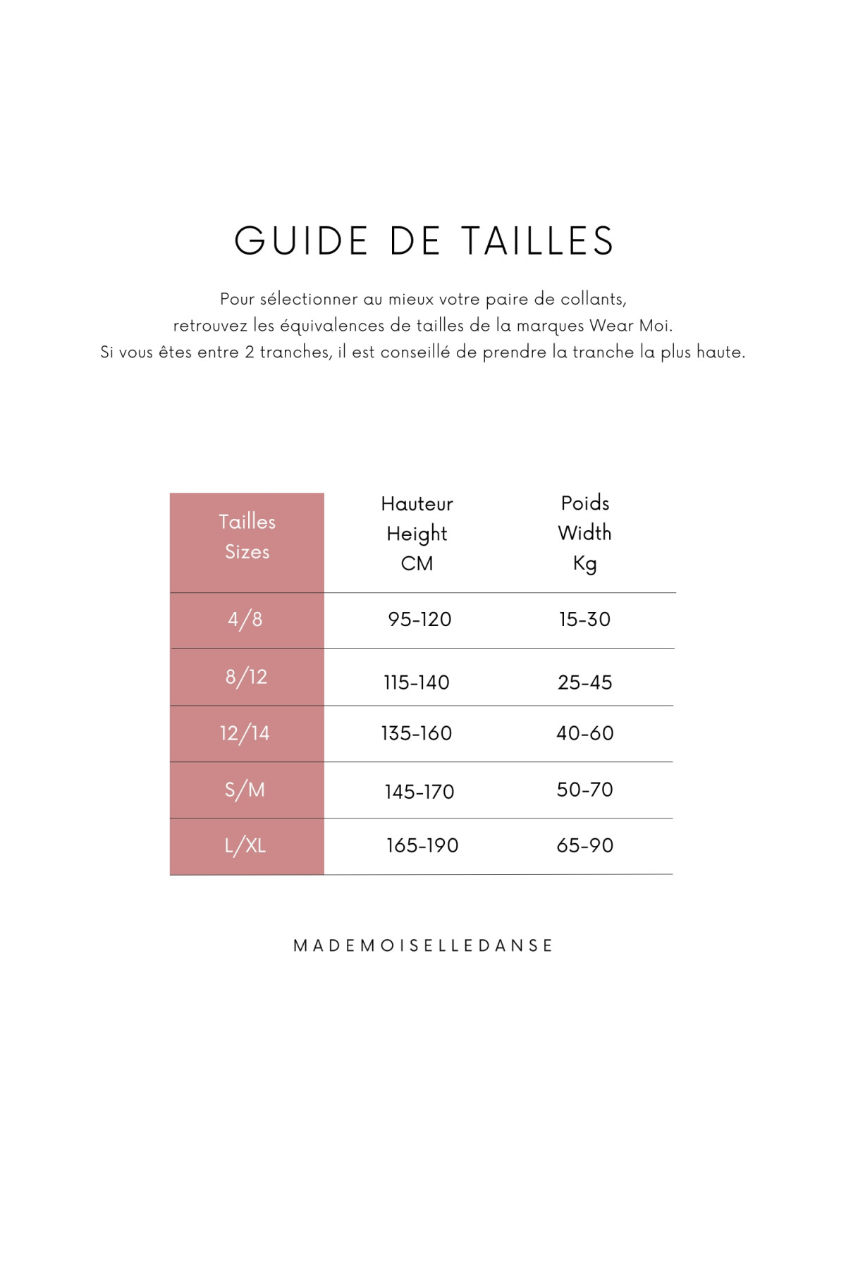 Wear Moi DIV01 dance pink footed tights - Mademoiselle danse